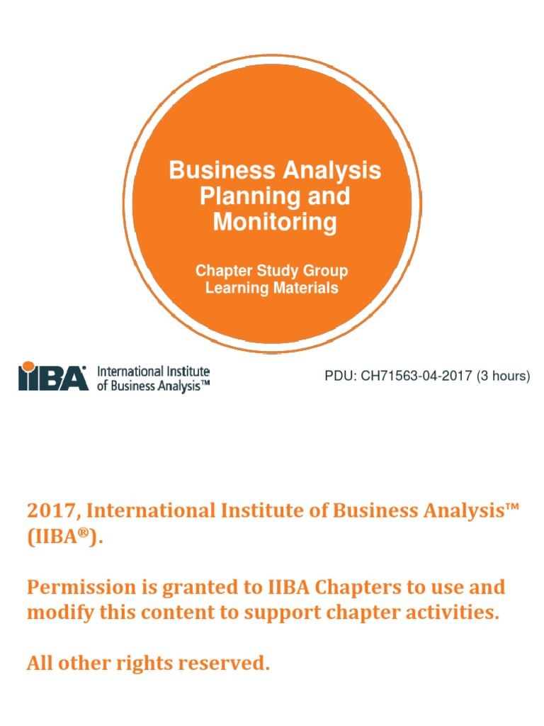Session 2 - 3-Business-Analysis-Planning-And-Monitoring | PDF ...