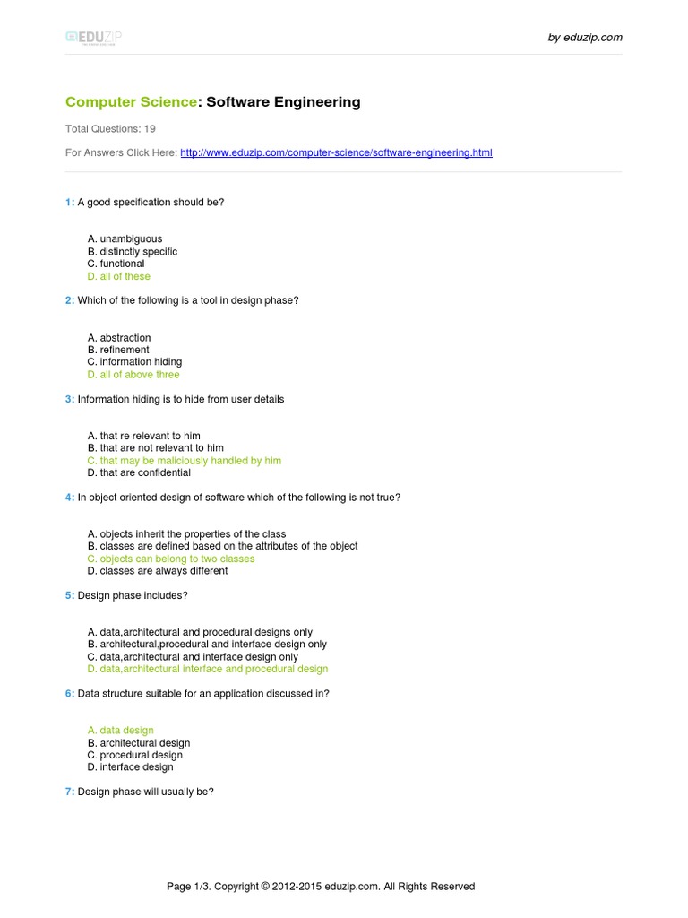 Computer Science:: Software Engineering | PDF | Object (Computer Science) | Interface (Computing)