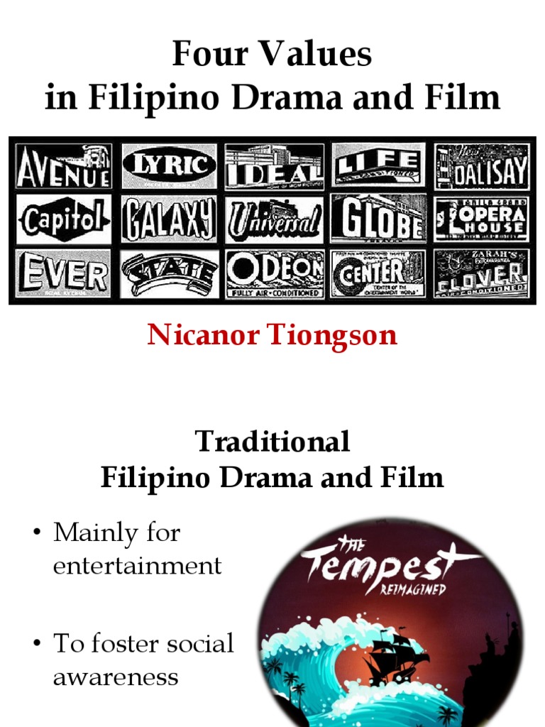 Four Values in Filipino Drama | PDF | Narrative