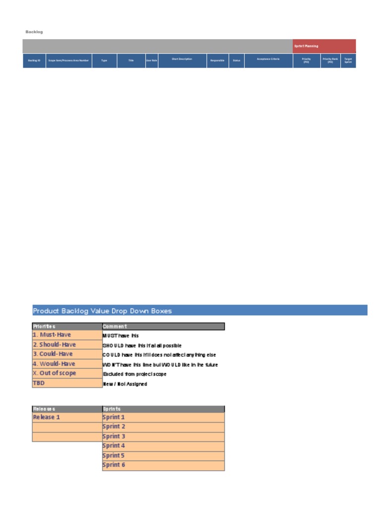 Template 2 | PDF | Scrum (Software Development) | Computing