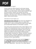 30 Basic Human Rights List | PDF | History
