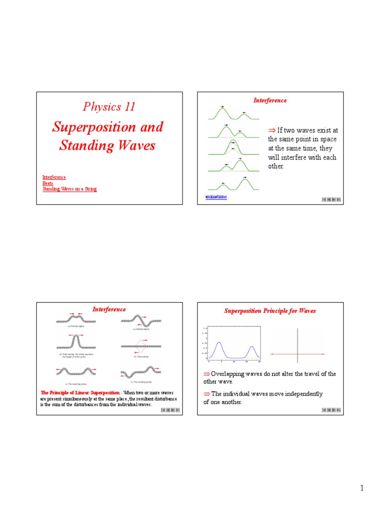 11 ch16 Superposition Standing Waves | PDF | Waves | Harmonic