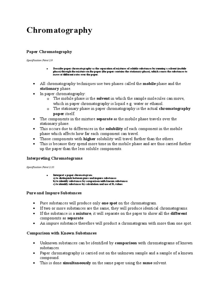 Chromatography | PDF | Chromatography | Analytical Chemistry