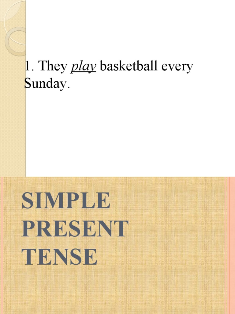Presentation - Simple Present Tense | PDF