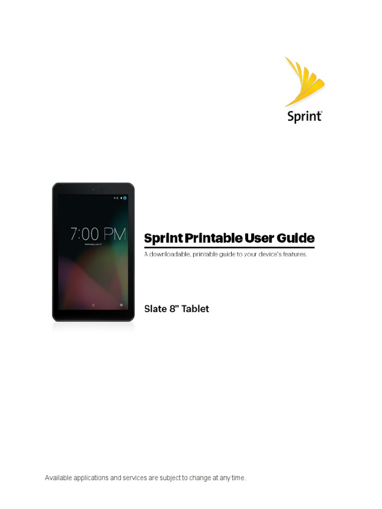 Slate 8 Tablet User - Guide (Sprint) EN - 601371423 | PDF | Gmail ...