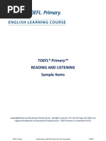 TOEFL Primary Step 1 Practice Test | PDF | Test Of English As A Foreign ...