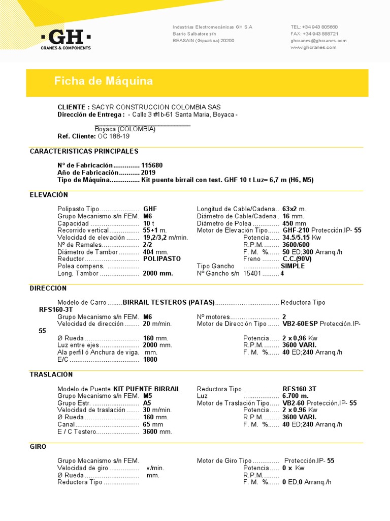 Ficha Tecnica PG10 | PDF | Vehículos | Bienes manufacturados