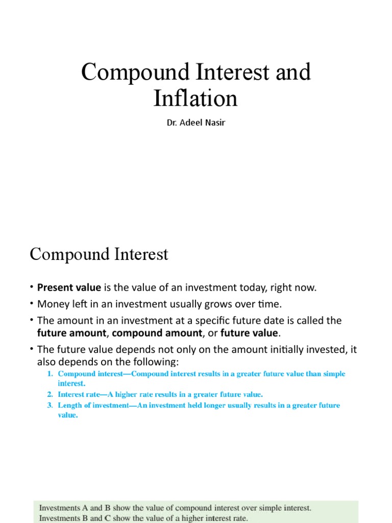 Compound Interest and Inflation | PDF | Finance & Money Management
