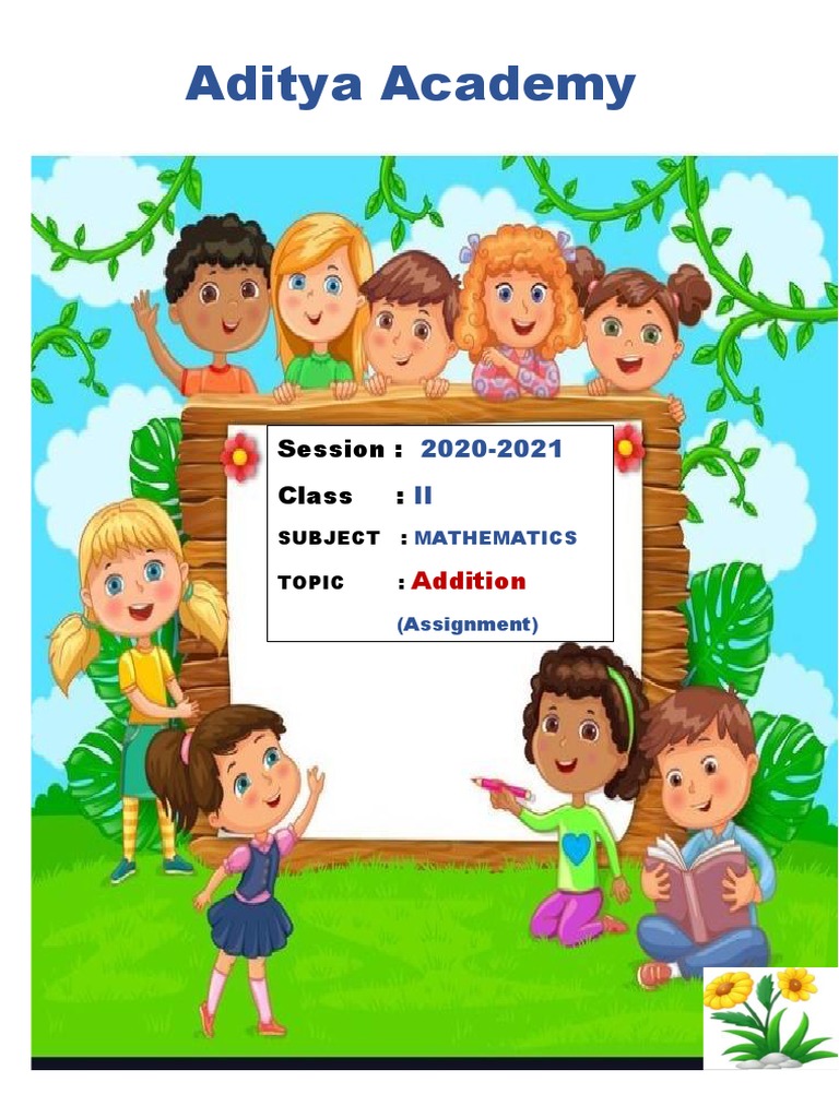 Maths Addition Assignment | PDF | Teaching Mathematics | Science