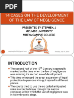 Smith v Leech Brain Case Summary | PDF | Negligence | Tort
