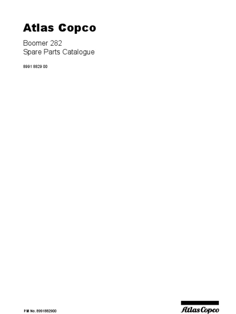 8991 8829 00 BOOMER 282 Spare Parts Catalogue PDF | PDF