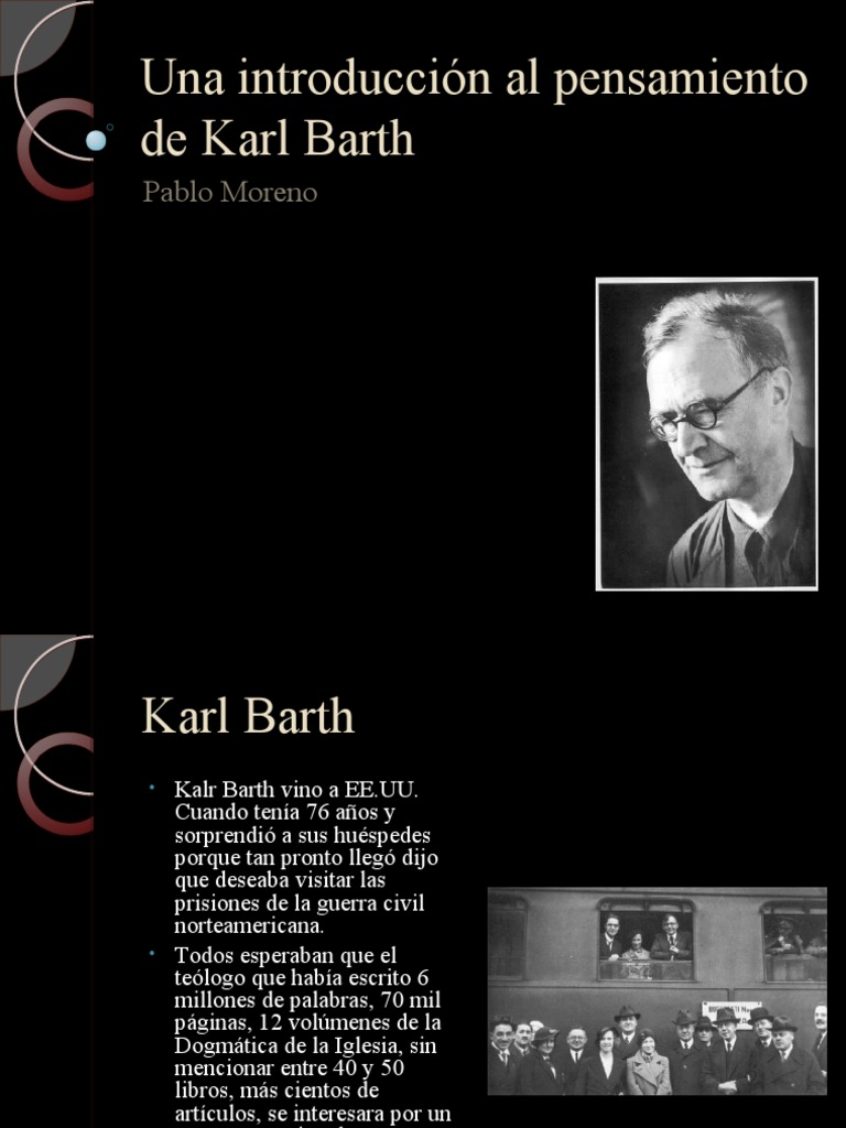 Introducción al pensamiento de Karl Barth | PDF | Analogía | Divinidad ...
