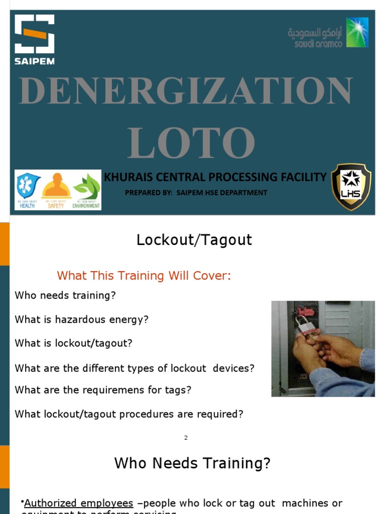 PRECOMMISSIONING - LOTO | Energy Technology | Mechanical Engineering