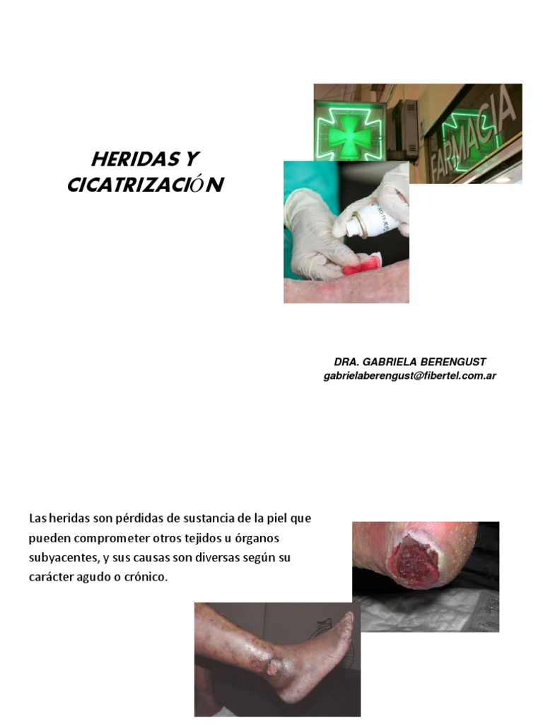 Heridas y Cicatrización | PDF | Cicatrización de la herida | Especialidades Medicas