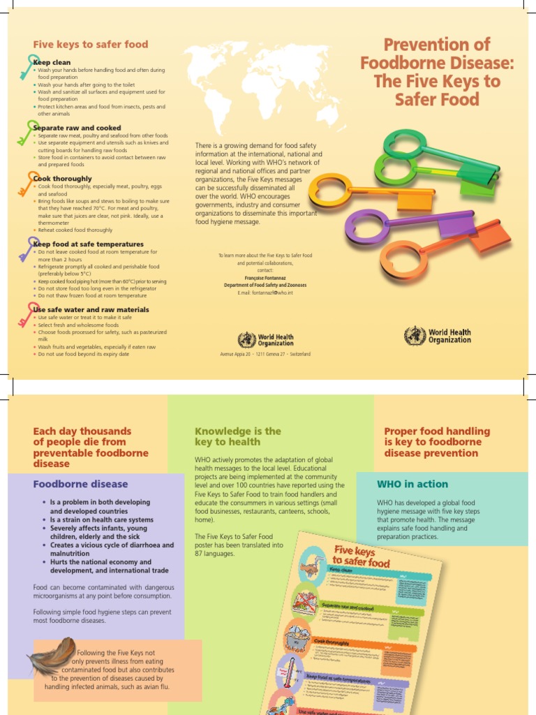 5keys Brochure | PDF | Foodborne Illness | Food Safety