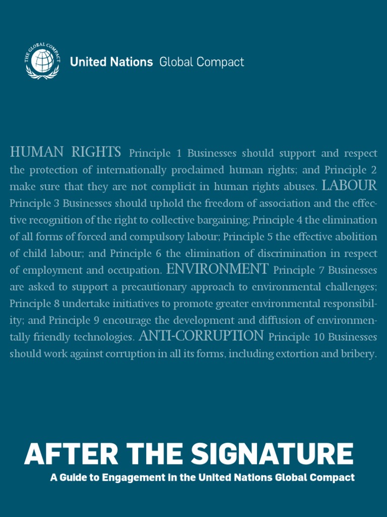After The Signature: Human Rights Labour | PDF | Labour Law | Corporate ...