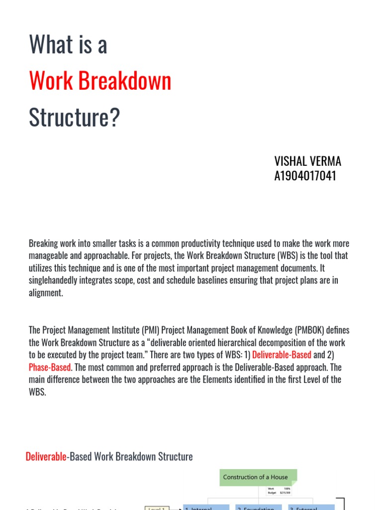 What is a Work Breakdown Structure_