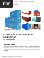 Shipping Container Specs Guide | PDF
