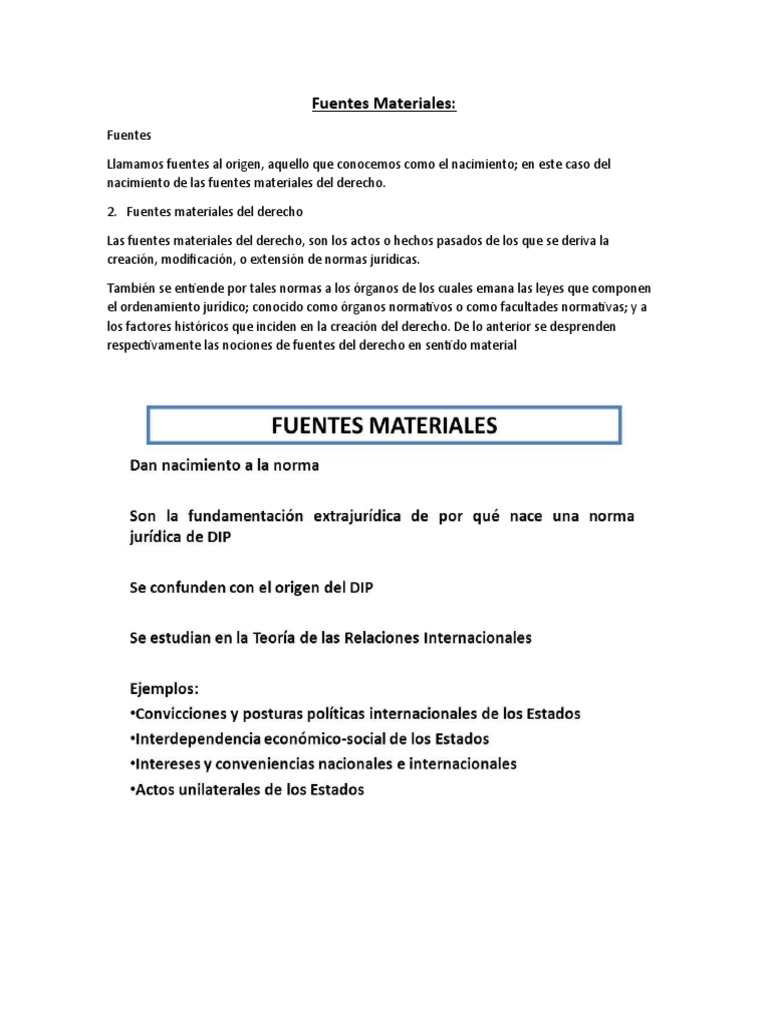 Fuentes Materiales | PDF