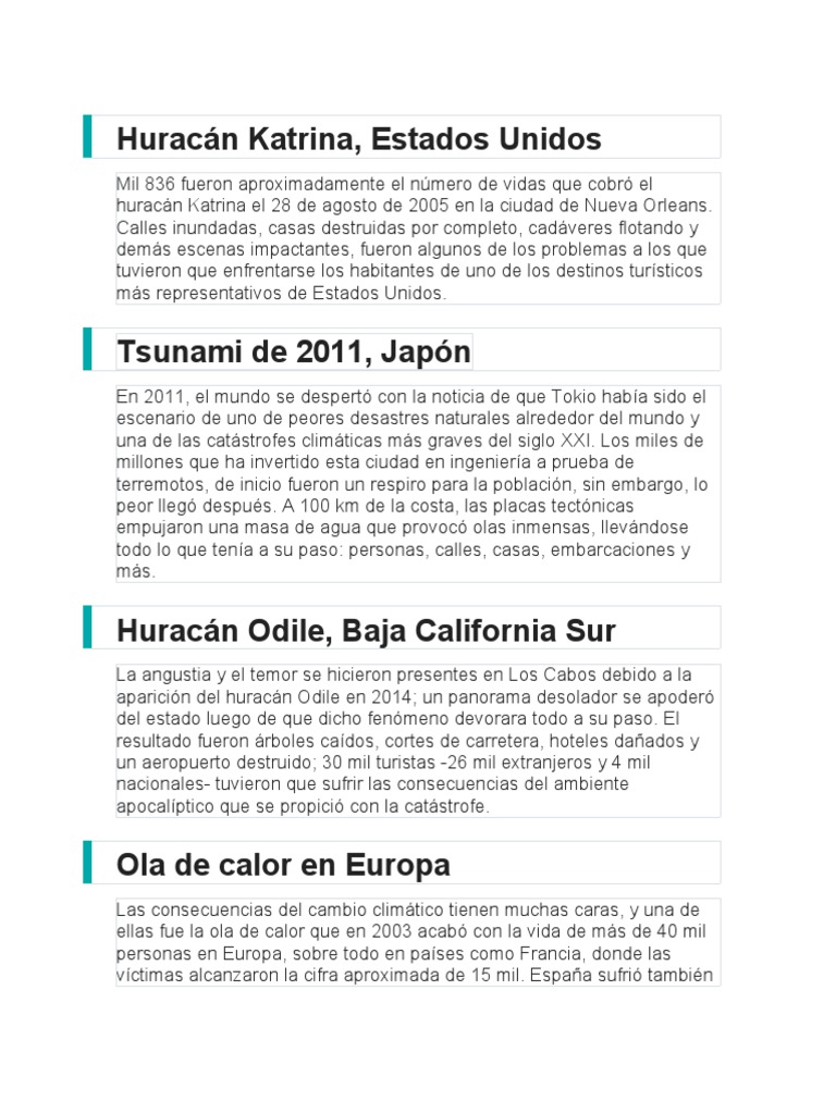 Huracán Katrina | PDF | Tsunami | Ciclones tropicales