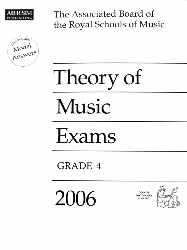 Abrsm Theory of Music Exams Grade 4 2006 | PDF