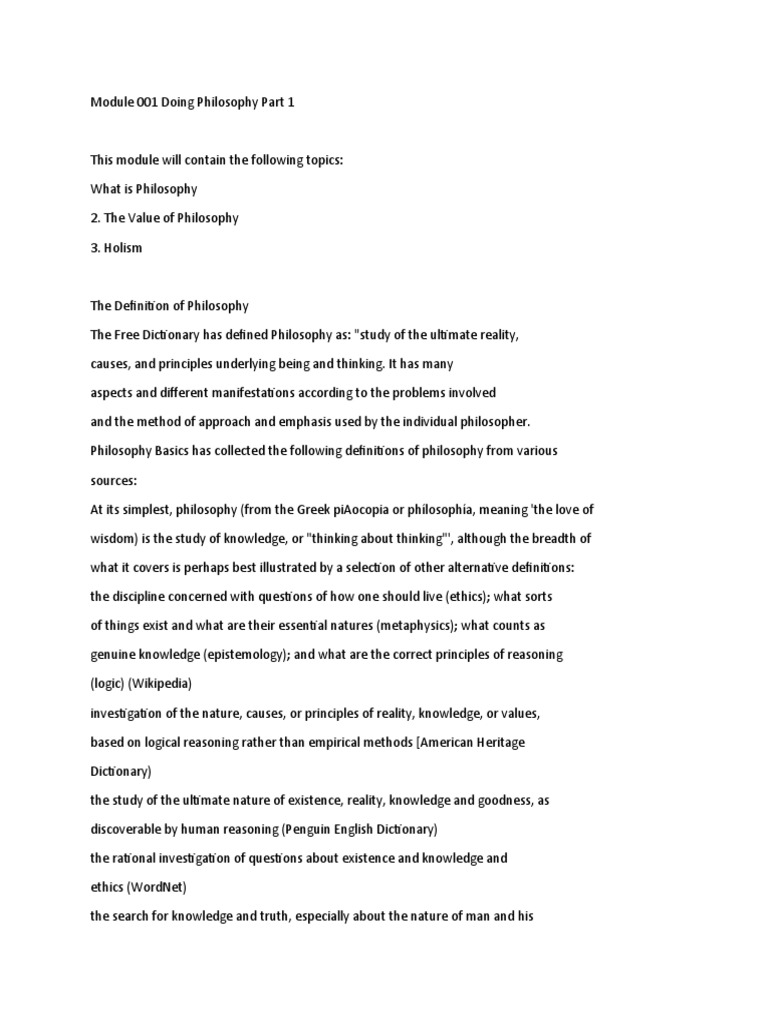 An Introduction to Key Concepts in Philosophy: Defining Philosophy ...