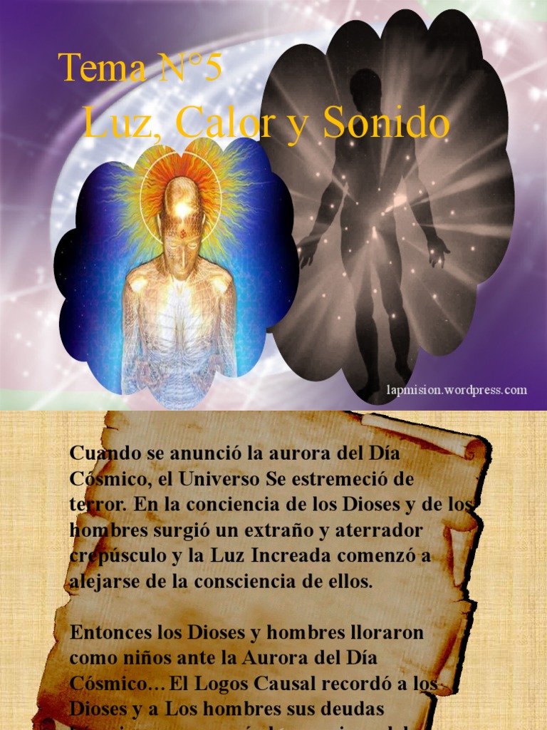 Luz Calor y Sonido | PDF | Universo | Vida
