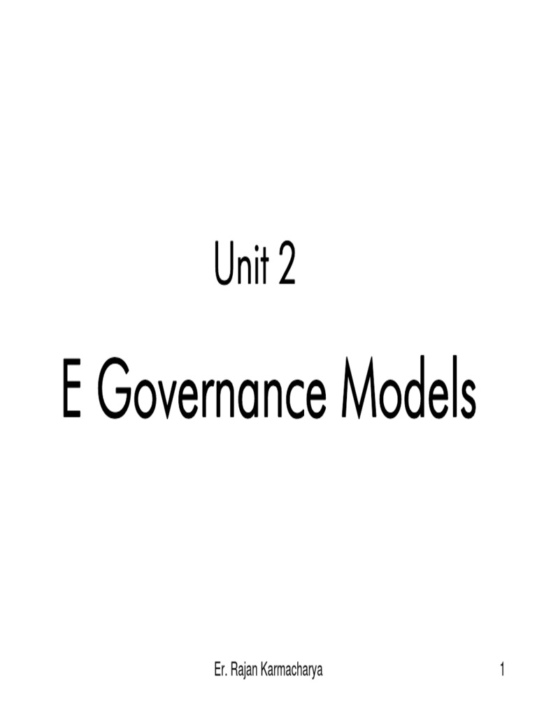 E Governance Models PDF | PDF | Governance | Public Sphere