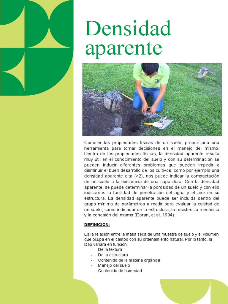 Densidad Aparente | PDF | Densidad | Suelo