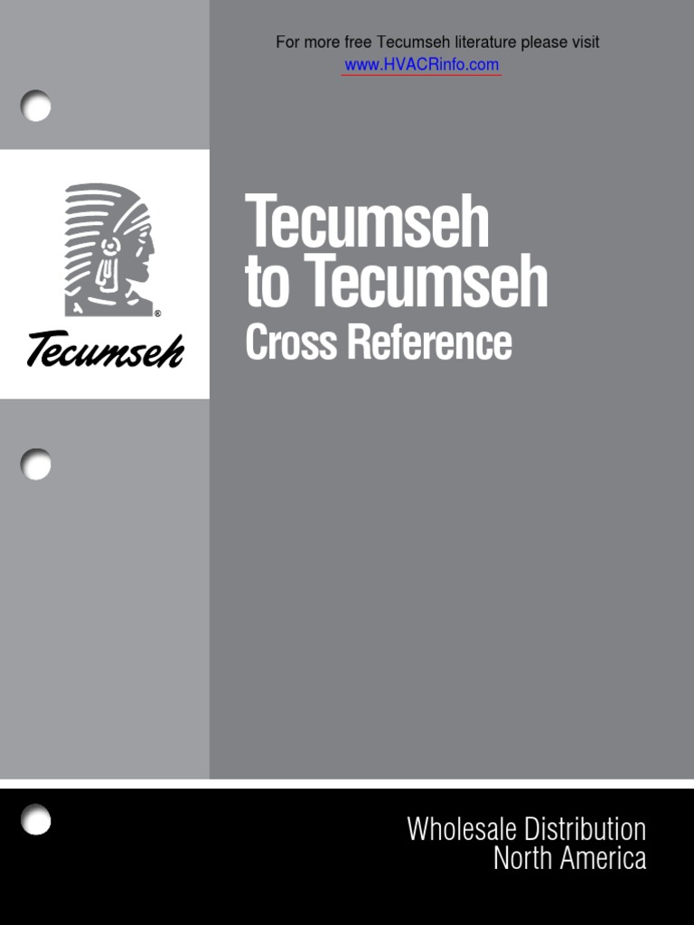 Tecumseh To Tecumseh Cross Ref PDF | PDF | Physical Quantities | Equipment