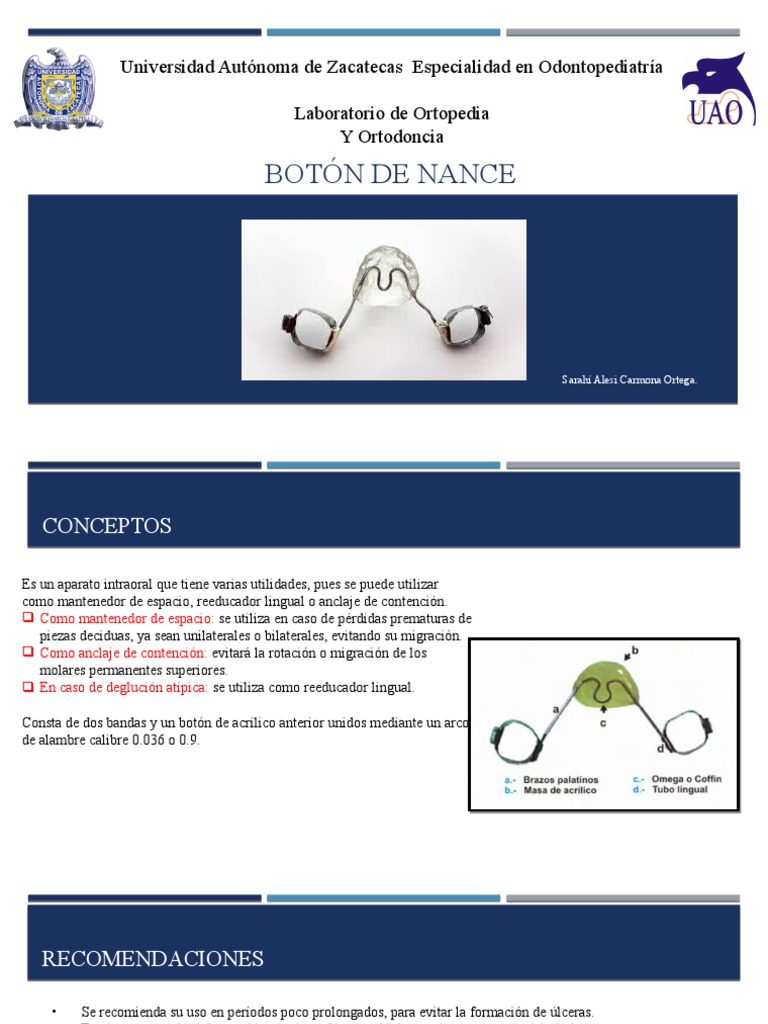 Botón de Nance | PDF | Cara | Cuidado de la salud