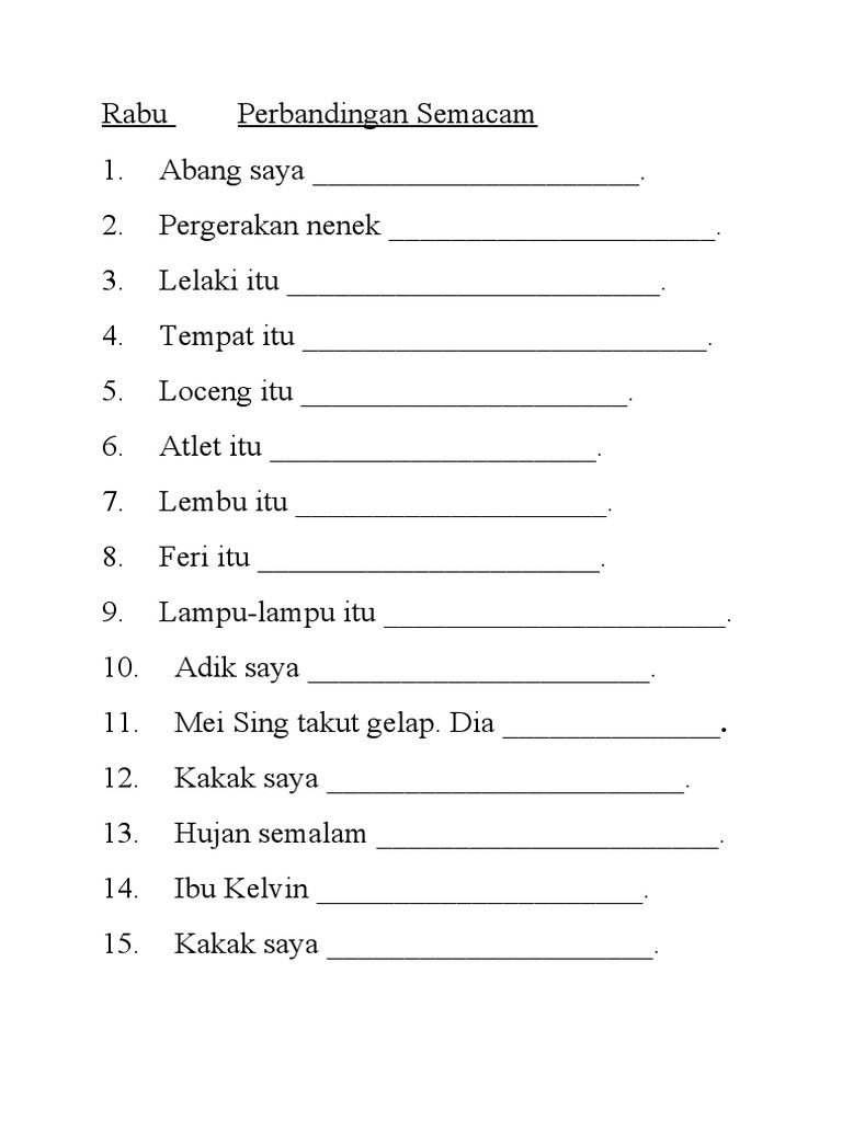 Perbandingan Semacam | PDF