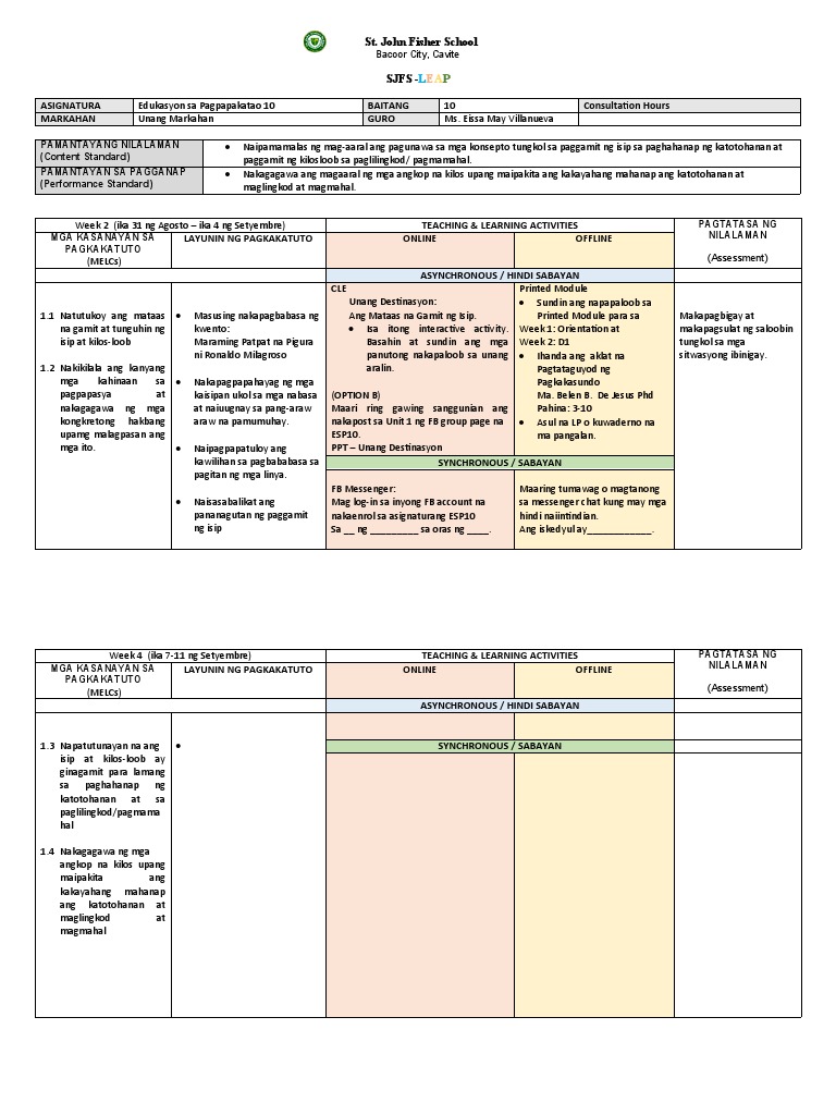 Learning Guide ESP10 | PDF