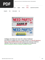 Códigos de Error Case IH y New Holland | PDF | Relé | Electricidad