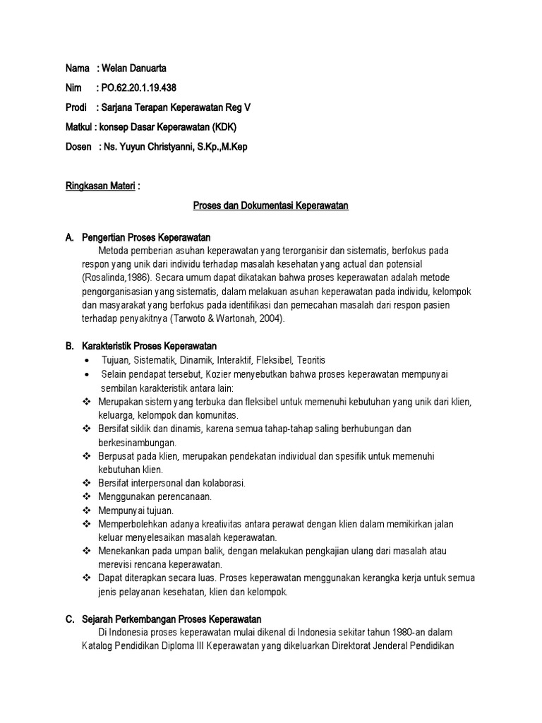 Ringkasan Materi KDK | PDF