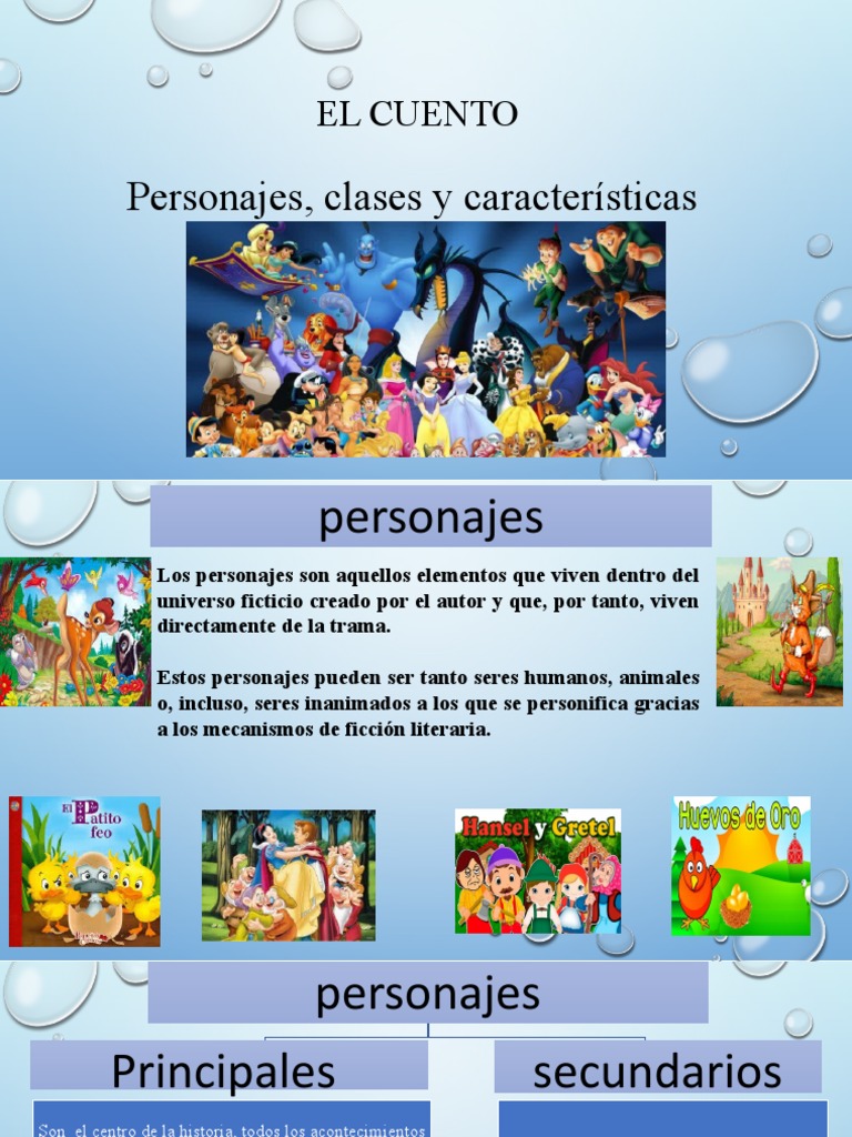 Personajes en Cuentos: Clases y Descripción | PDF