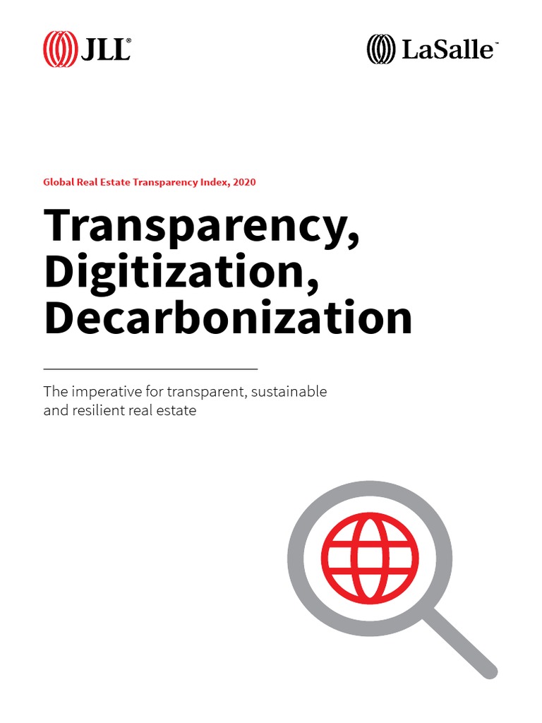 JLL and Lasalle Global Real Estate Transparency Index 2020 PDF | PDF ...