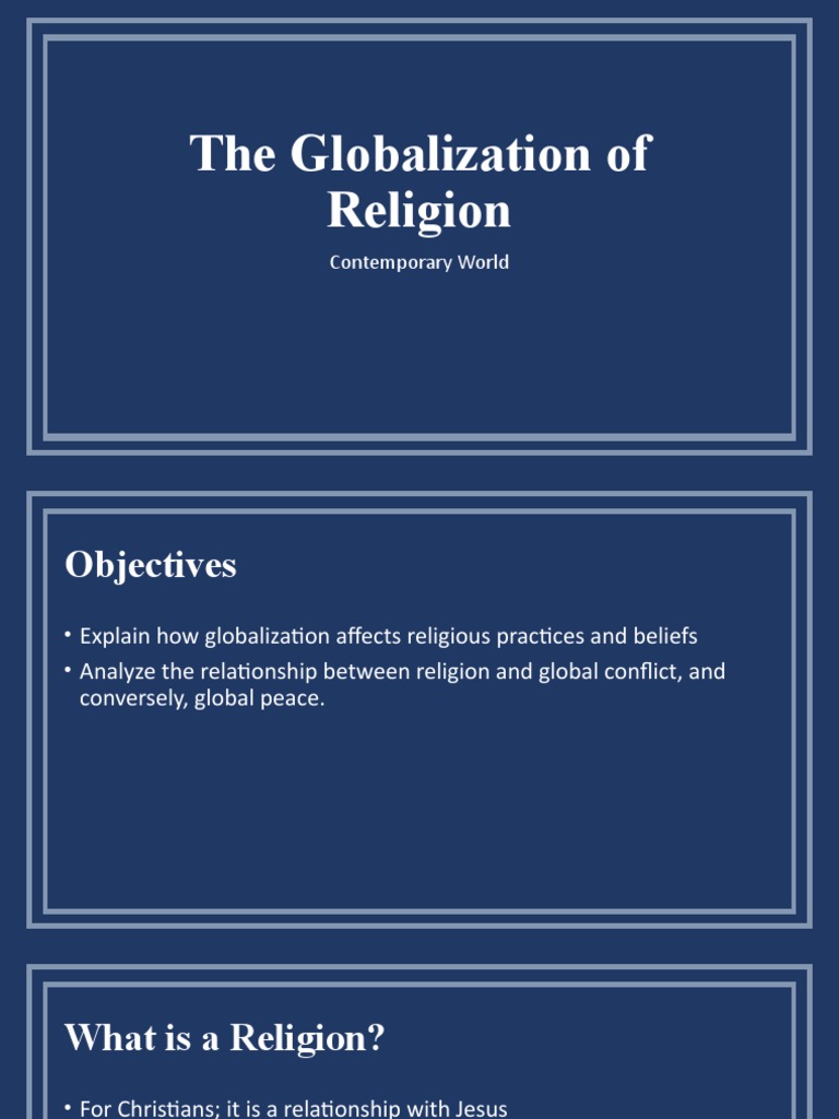 Globalization's Impact on Religion Today | PDF | Globalization | Peace
