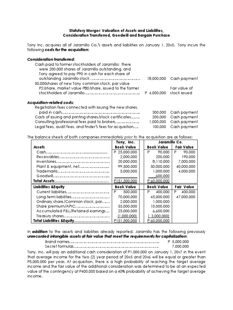Module 1 Comprehensive - Merger | PDF | Mergers And Acquisitions ...