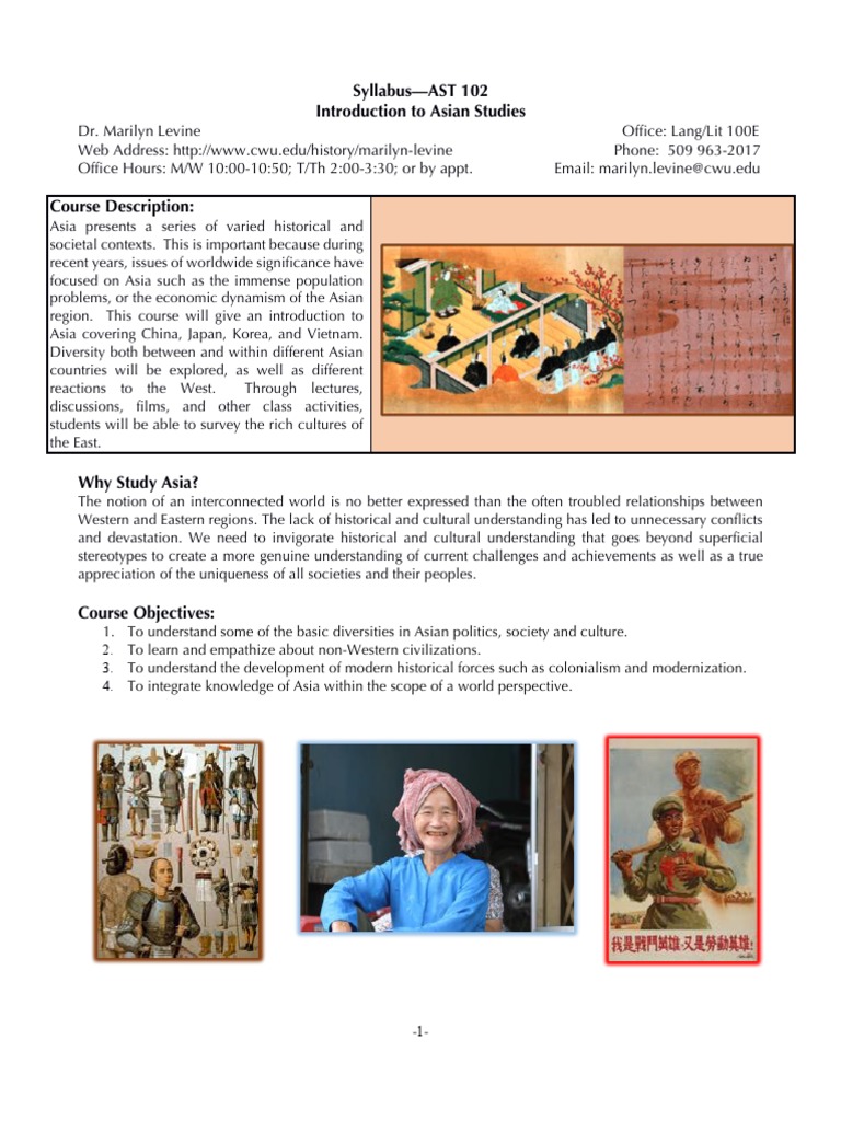 AST 102 - Intro To Asian Studies - Syllabus PDF | PDF | China | World ...