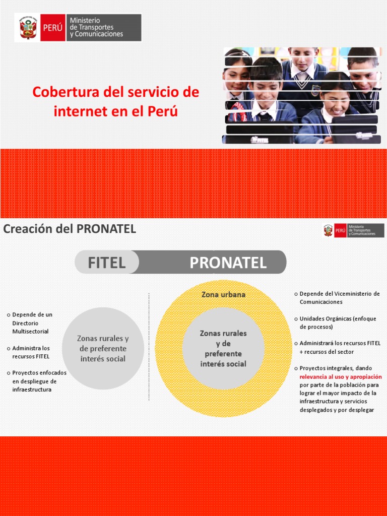 Cobertura Del Servicio de Internet en El Perú | PDF | Internet | Perú