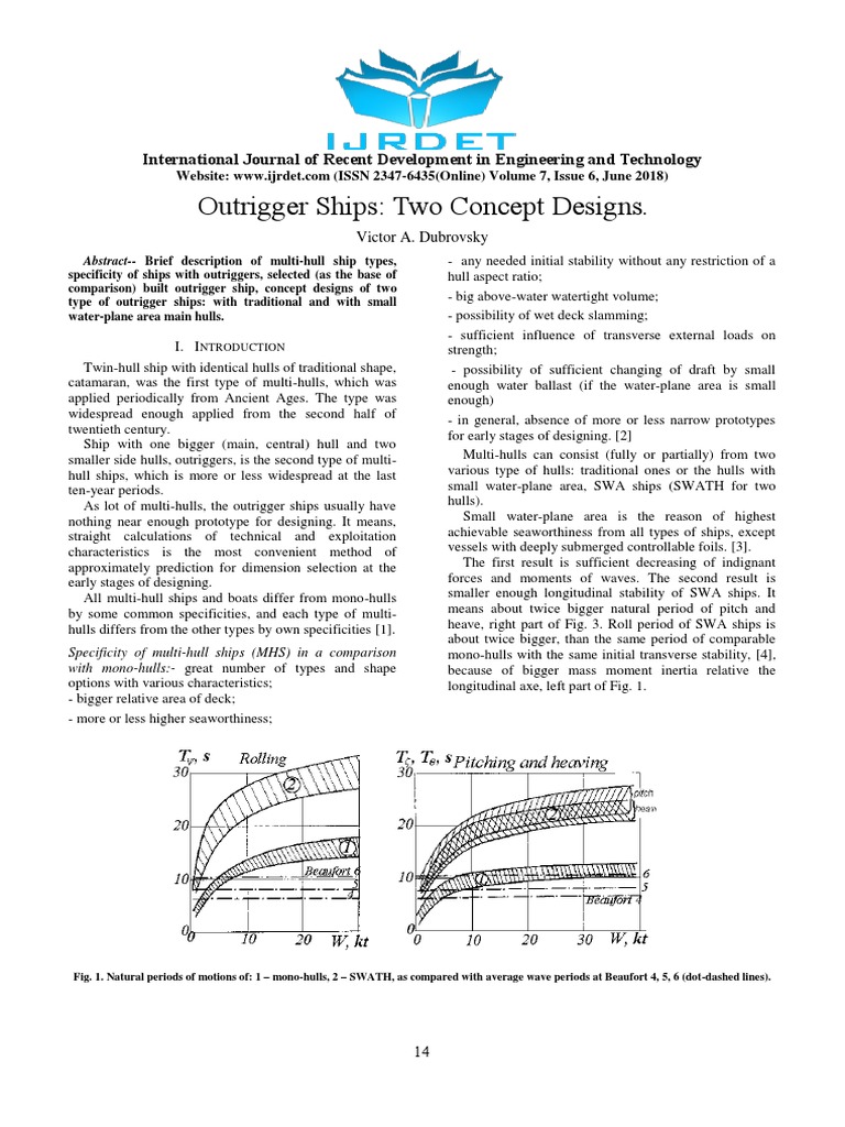 Outrigger Ship Design Concepts Explained | PDF | Hull (Watercraft) | Ships