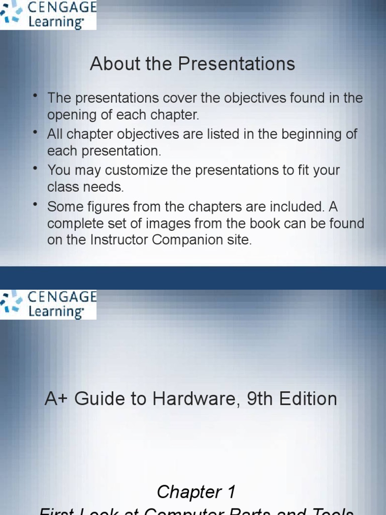 About The Presentations | PDF | Laptop | Desktop Computer
