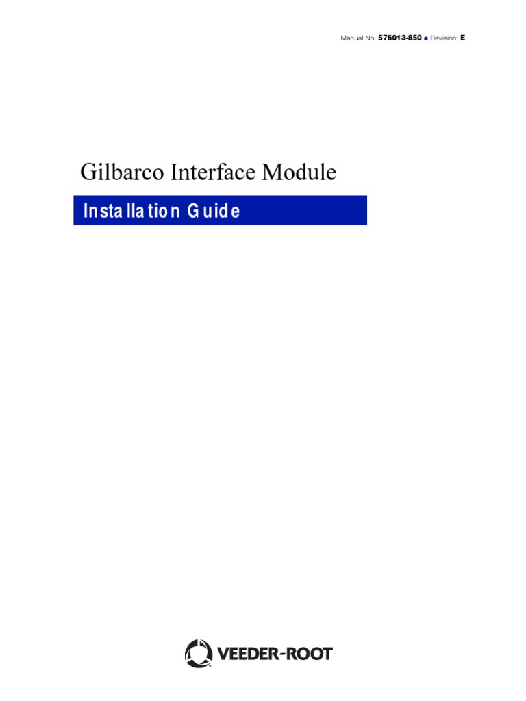 Gilbarco Interface Module: Installation Guide | PDF | Point Of Sale ...