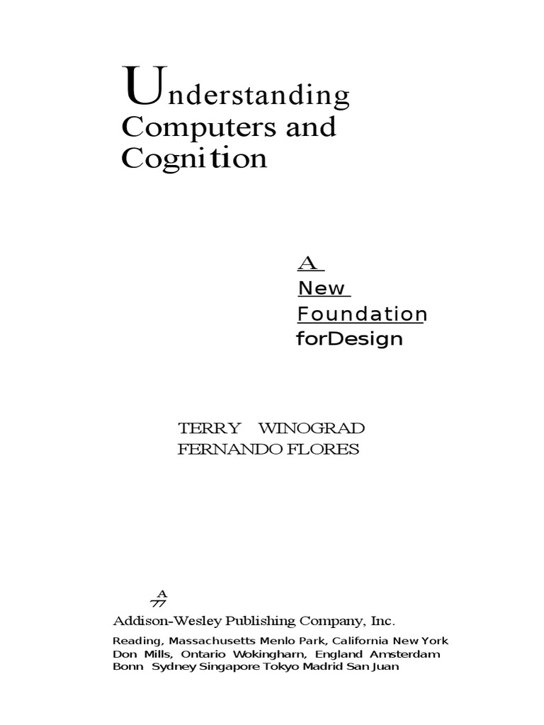 Understanding Computers and Cognition PDF | PDF | Rationalism | Phenomenology (Philosophy)