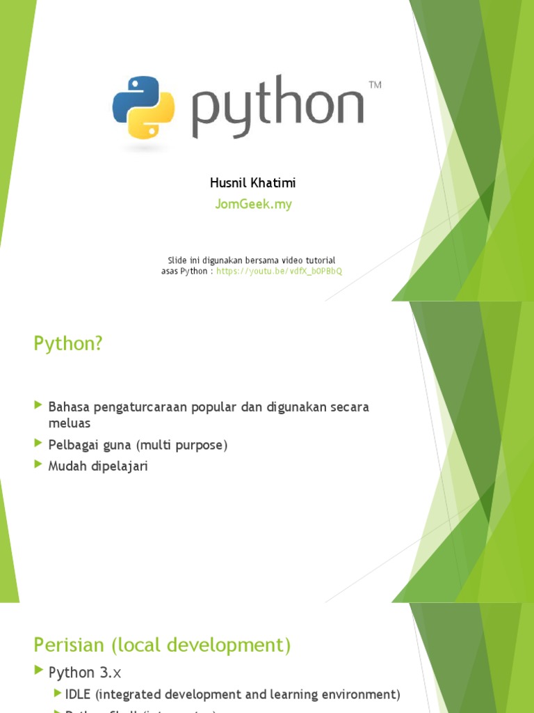Python - Asas Dan Projek Pertama | PDF