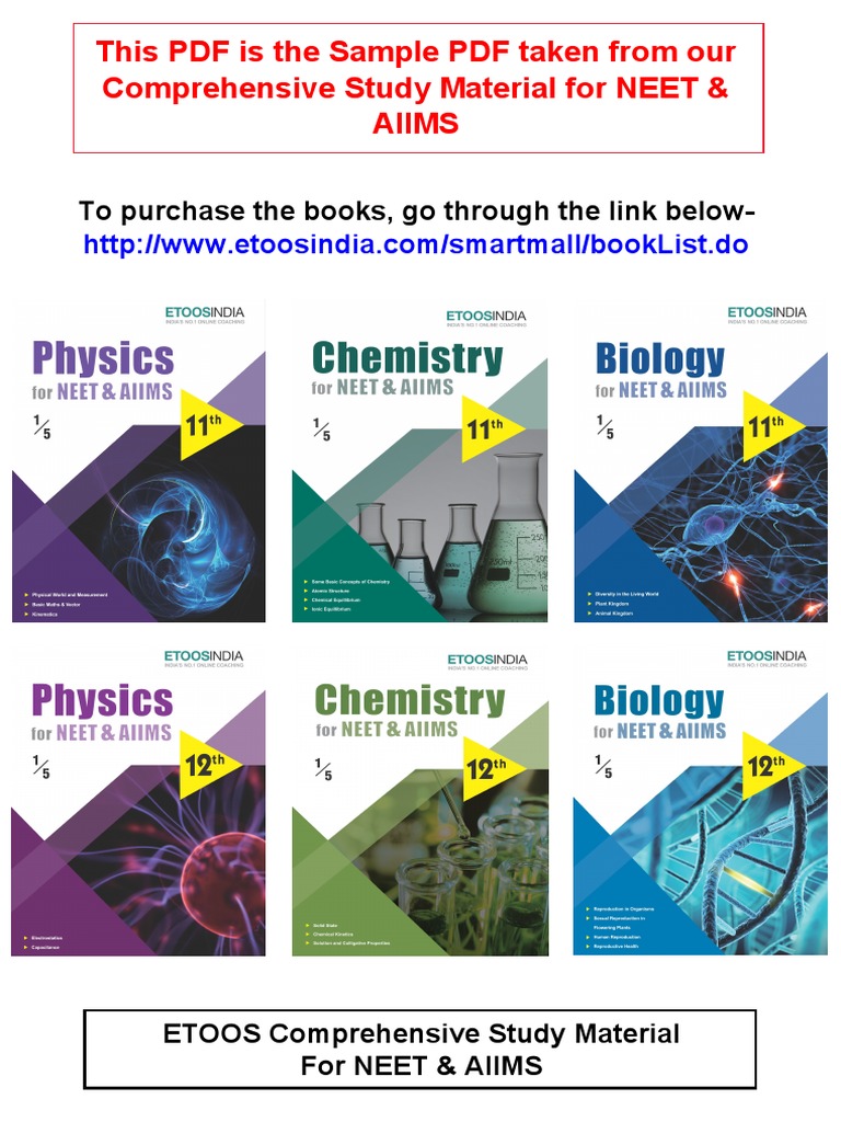 Comprehensive Study Material for NEET & AIIMS | PDF | Electrochemistry ...