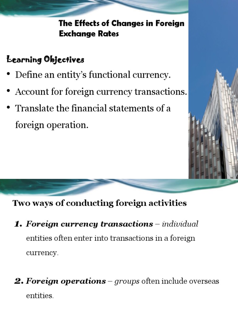 Effects of Foreign Exchange Rate Changes | PDF | Exchange Rate | Currency