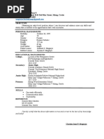 Curriculum Vitae | PDF | Tagalog Language | Philippines