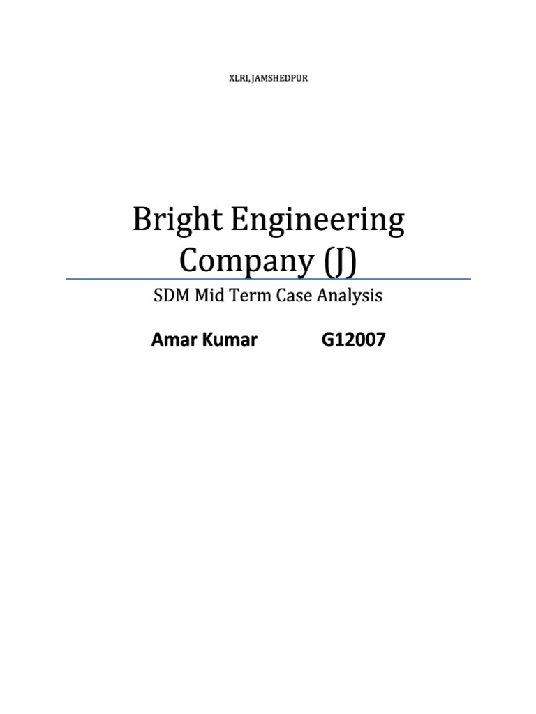 Bright Engineering Bright Engineering Company (J) Company (J) | PDF ...
